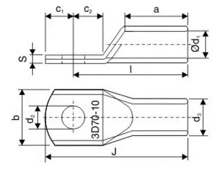 3D Tubular Cable Lugs