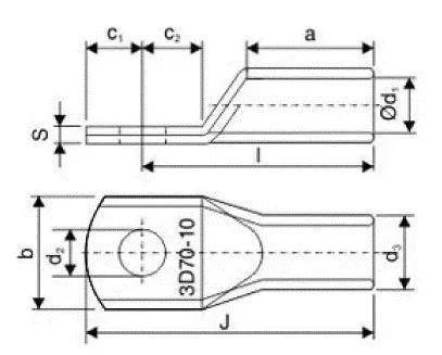 3D Tubular Cable Lugs