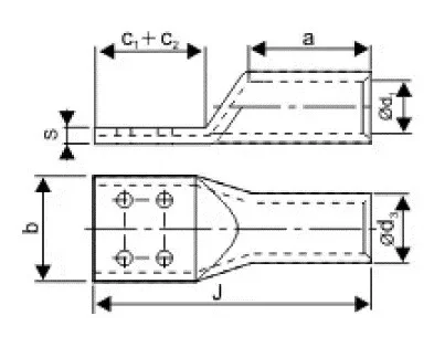 3D Tubular Cable Lugs